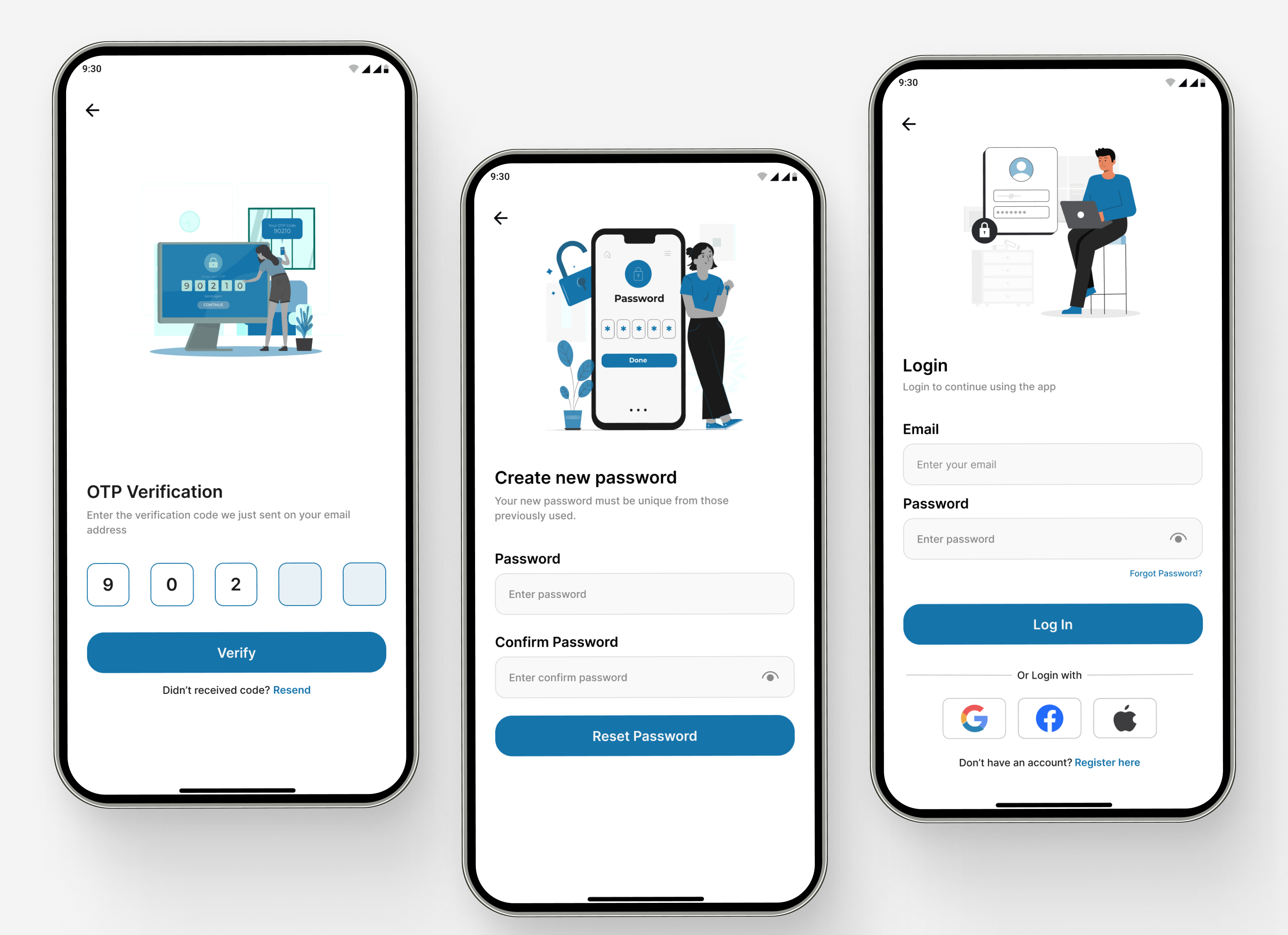 Mobile Login & Sign up Screen UI by Manjeet singh on Dribbble