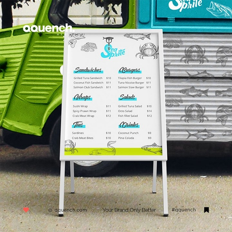 Menu Card Design for Sea Food Restaurant by Qquench/Contagion on Dribbble