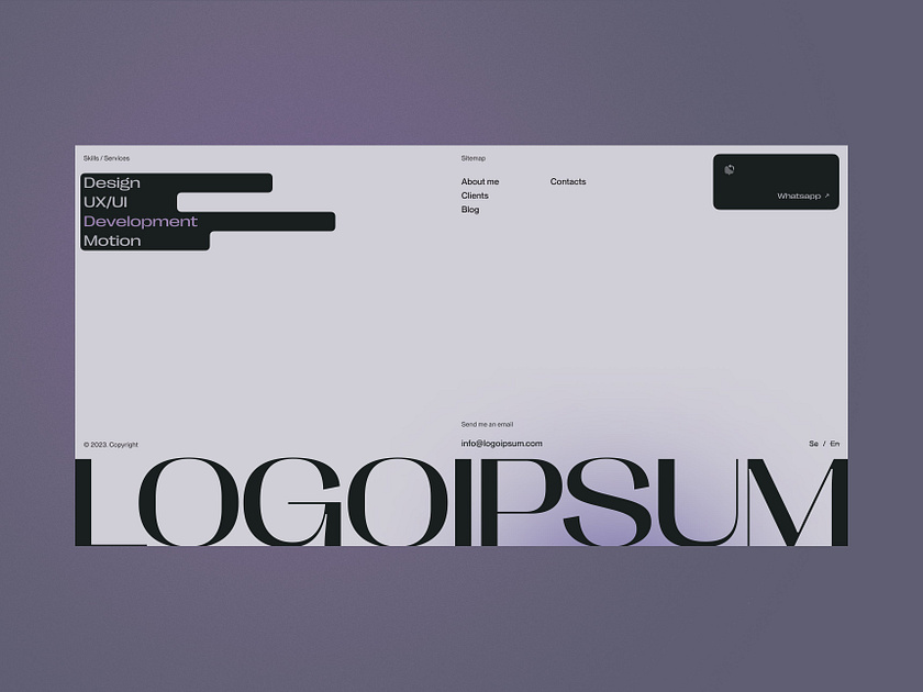 Browse thousands of Footer Design images for design inspiration | Dribbble