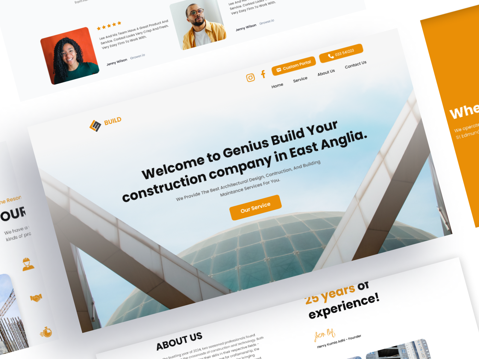 Construction Company Website Design by Softvence UI/UX for Softvence ...