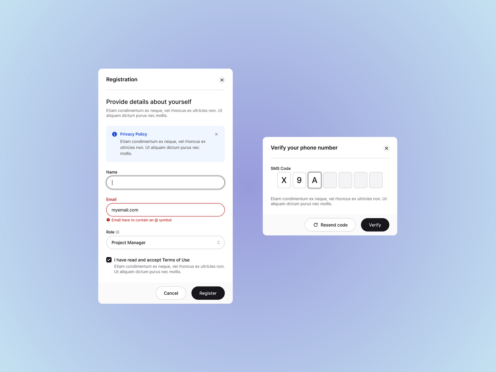 Minimal Ui Modal Example By Mateusz Bykowicz On Dribbble