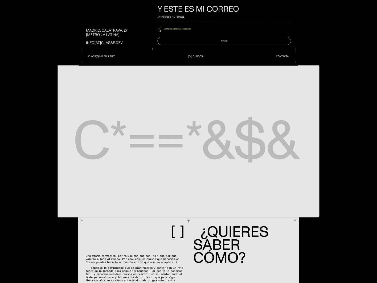 Classe Website By Eva Sánchez On Dribbble