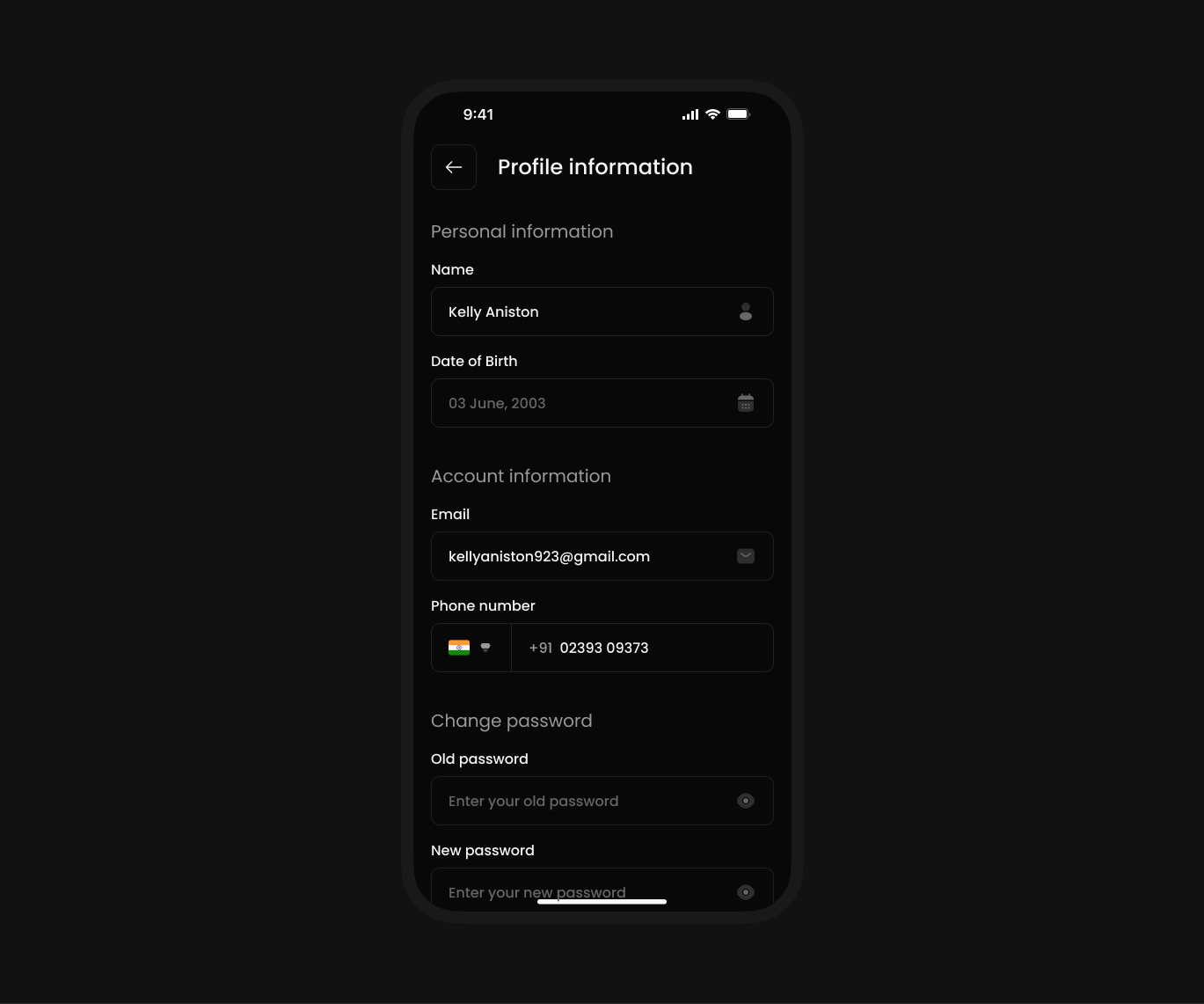 Travel app - Profile screen UI design (Dark Mode) by Sahil Mondal ...