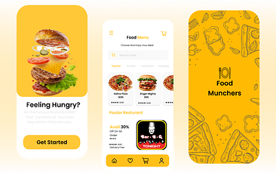 fast food app by ayesha on Dribbble