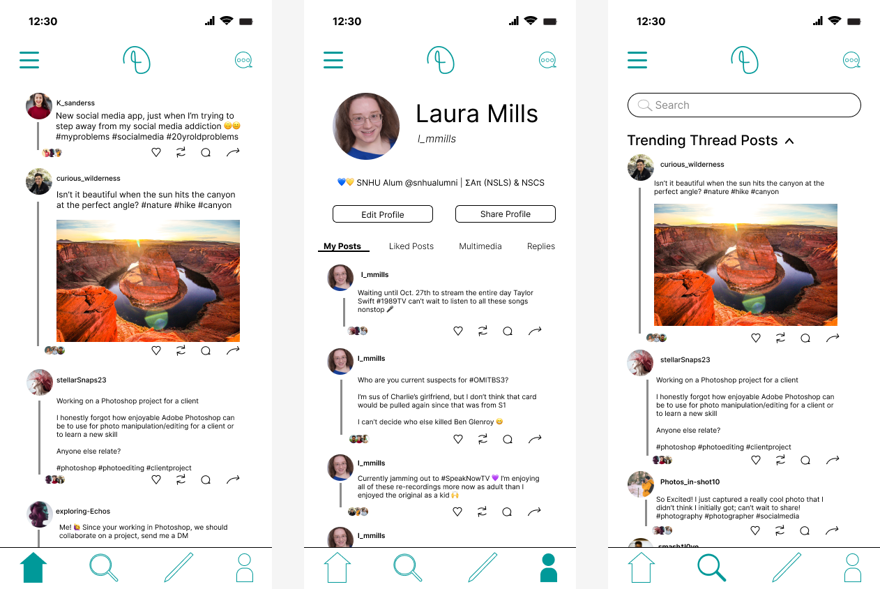 Threads App UI & UX Redesign by Laura Mills on Dribbble