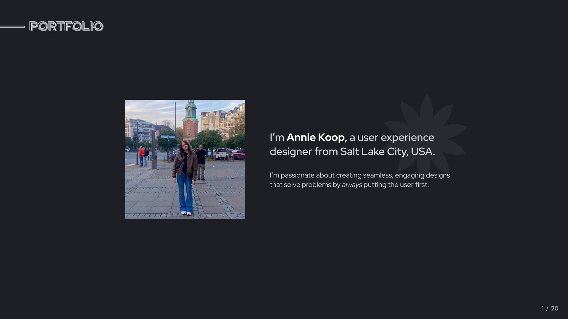 UX Designer Portfolio Presentation by Annie Koop on Dribbble