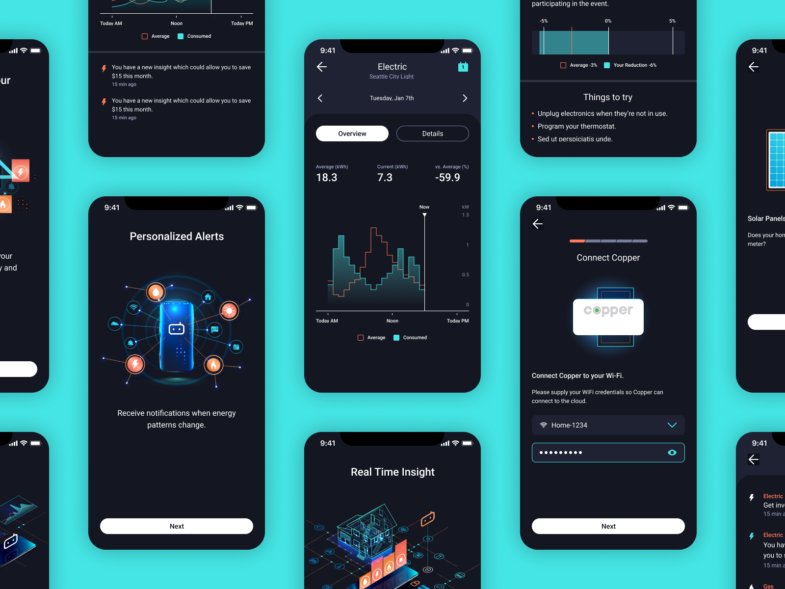Copper, Mobile app design by Osvaldo Martinez on Dribbble