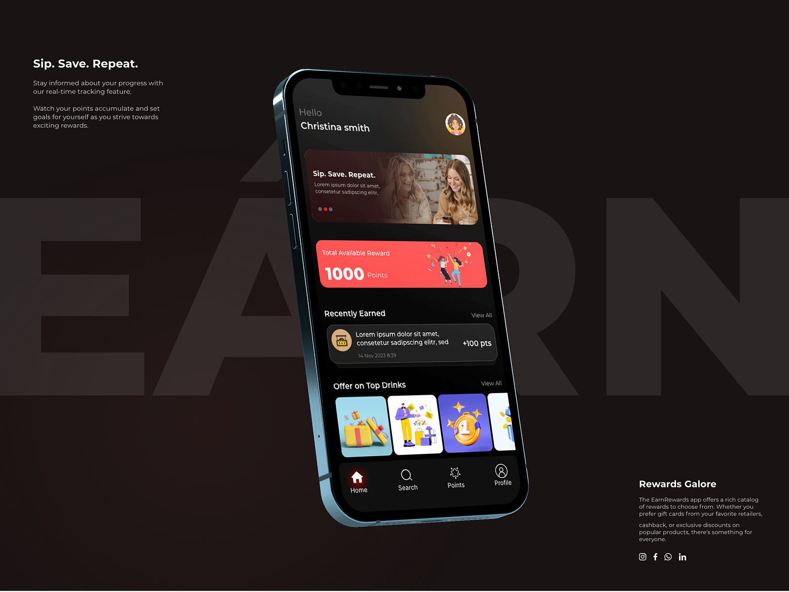 Reward Earning wallet app Ui Design by Radha Gupta on Dribbble