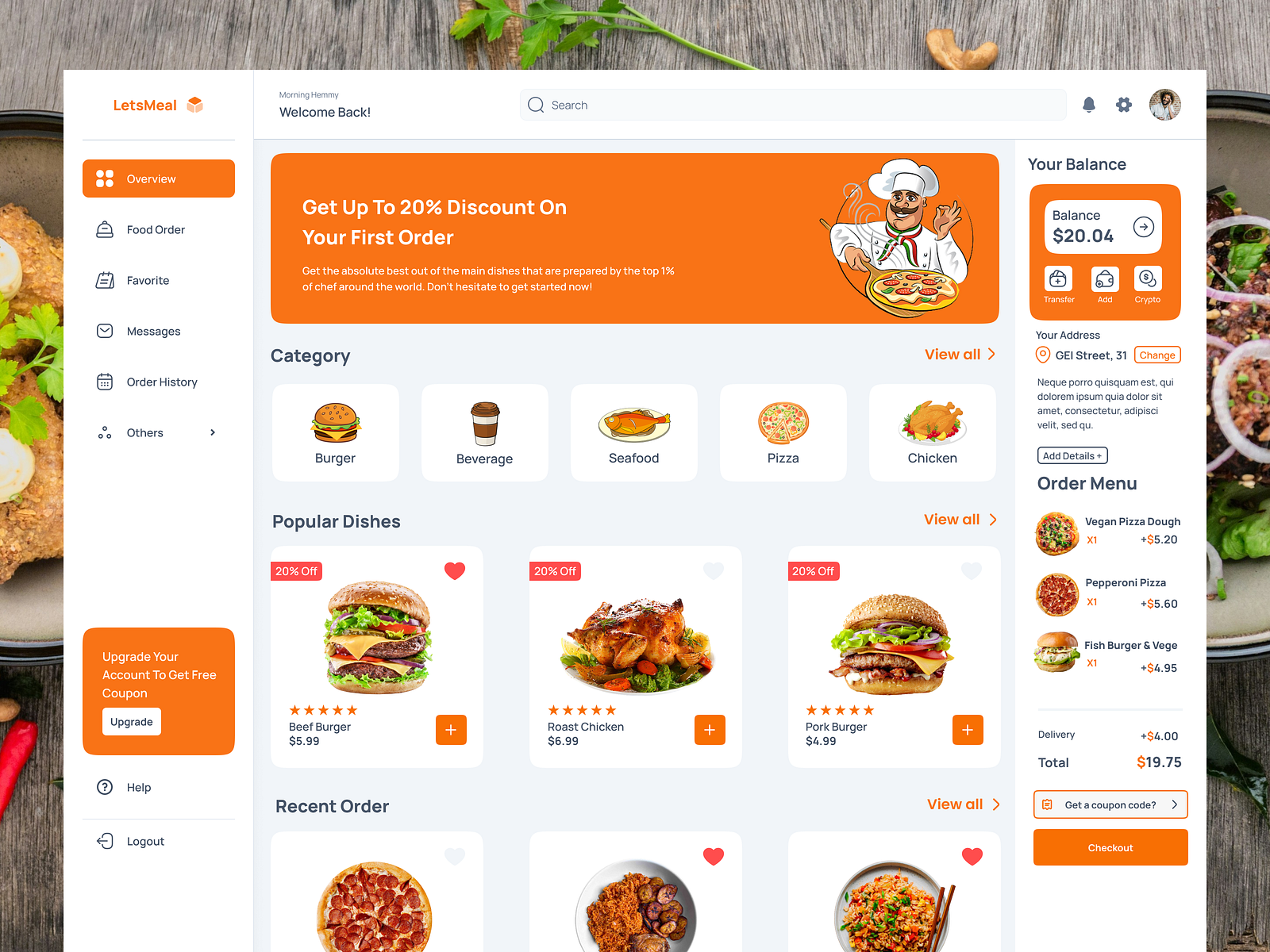 LetsMeal - Food Delivery Web App by Abraham Emmanuel on Dribbble
