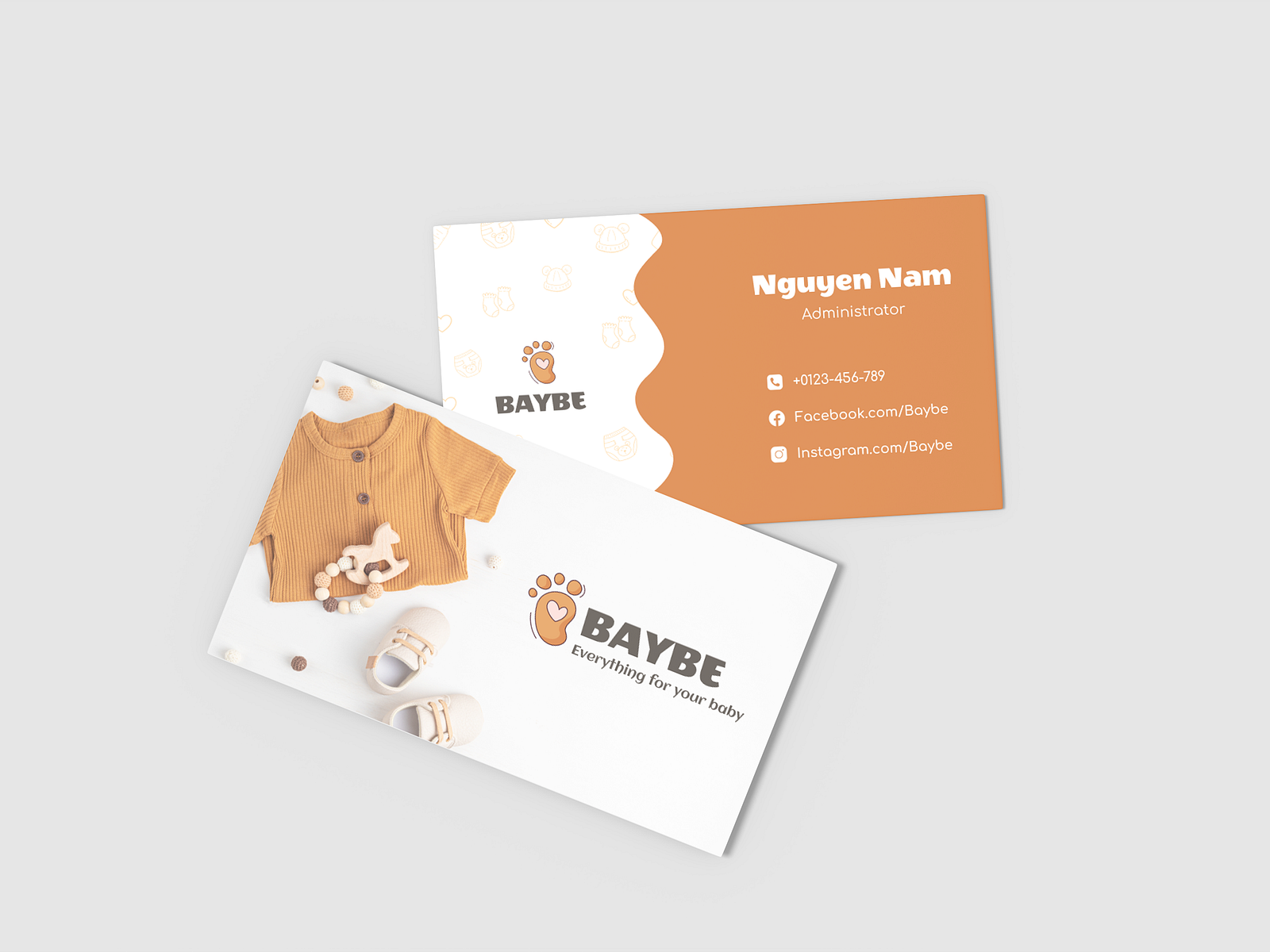 A cute business card design template for new designers. by Nguyen Nam ...