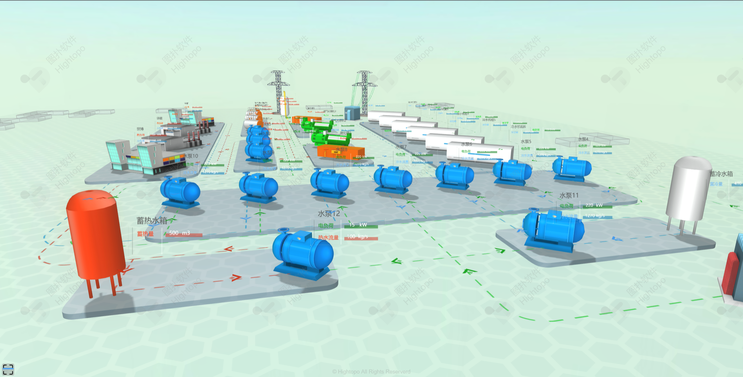 Data Visualization | Web Design | 3D Topology by hightopo on Dribbble