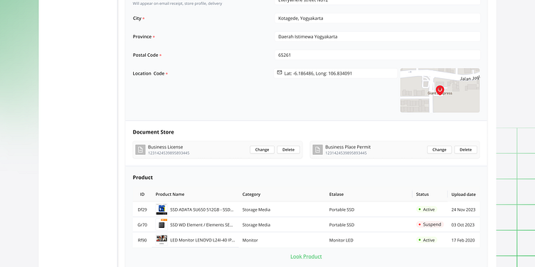 Profile Store Setting by Akmal Farhan on Dribbble