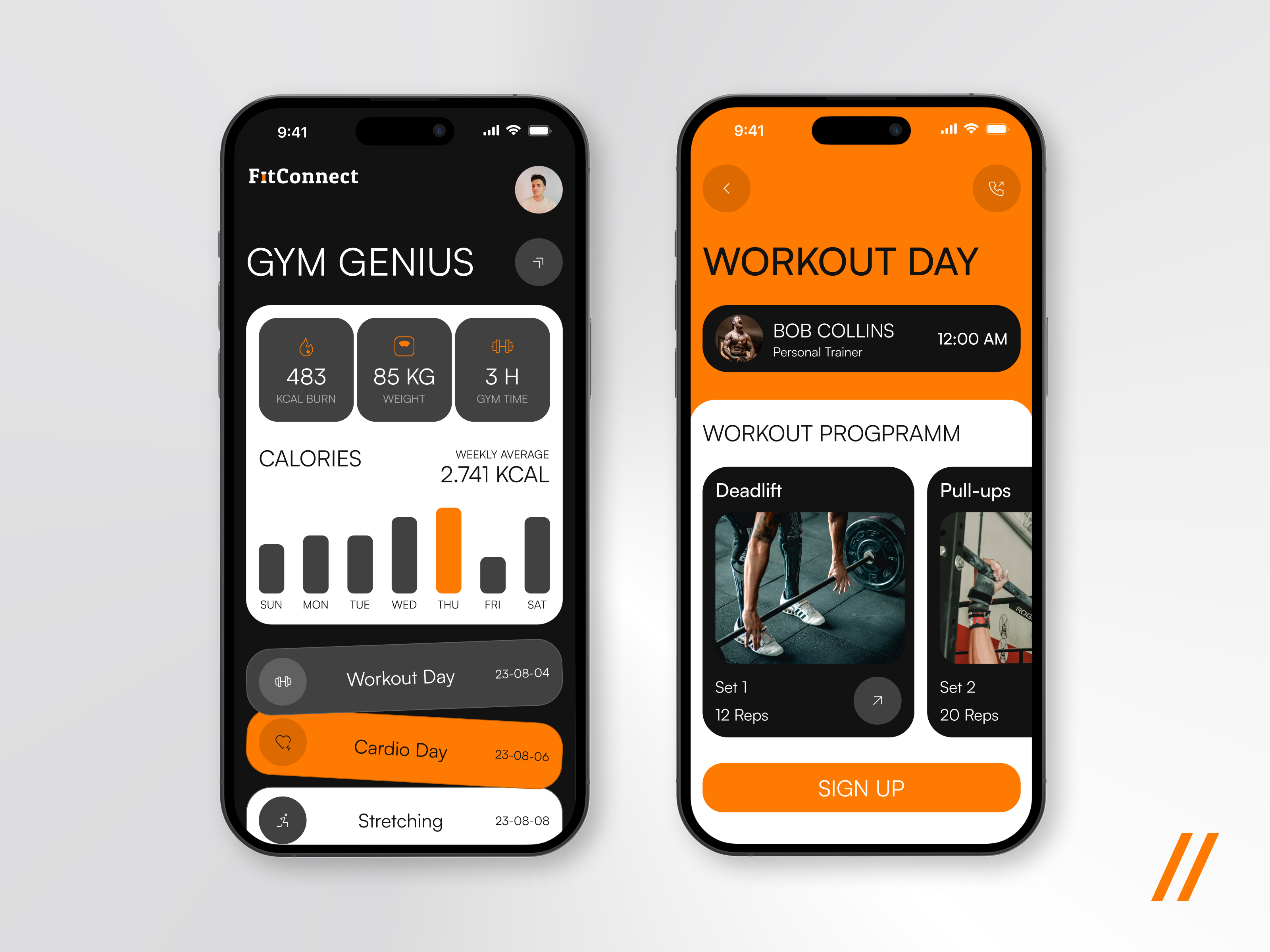 Fitness Mobile iOS App by Kristina Taskaeva for Purrweb UI/UX Agency on ...