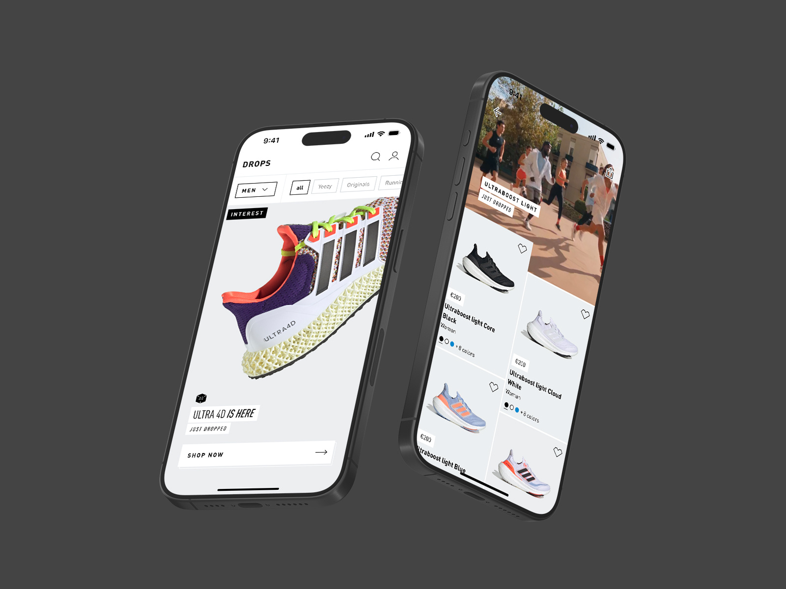 Adidas app by Hugo on Dribbble