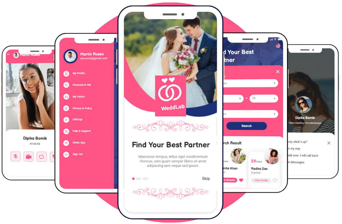 Matrimonial App by GCC Marketing on Dribbble