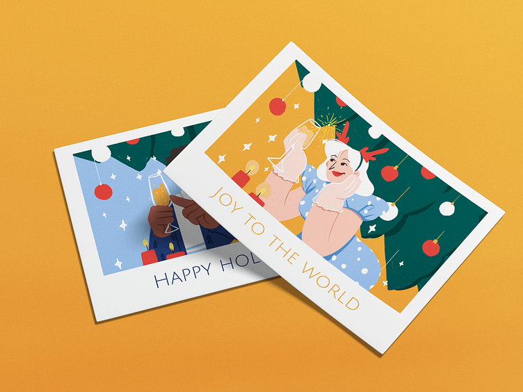 Christmas Card Design: Joy To The World by tubik.arts on Dribbble