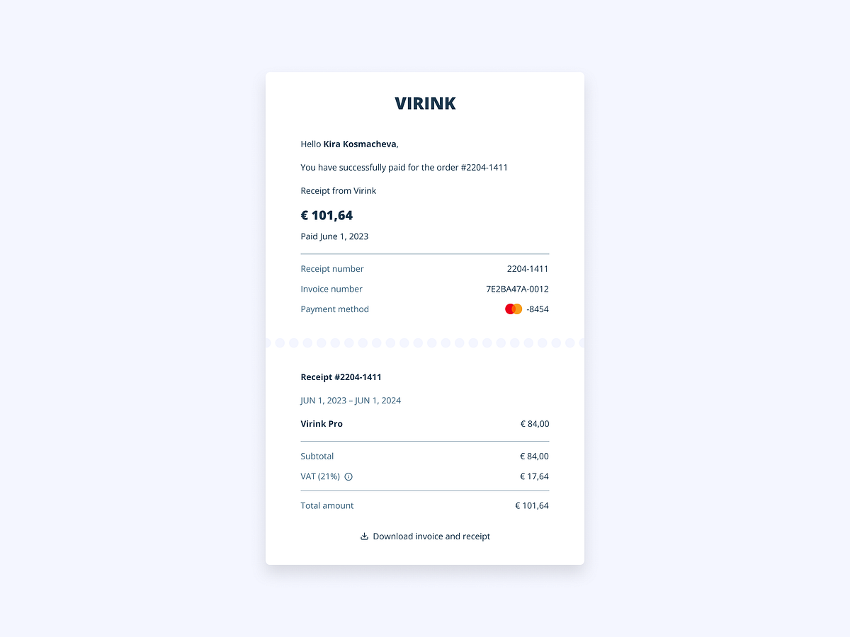 Browse thousands of Product Receipt images for design inspiration ...