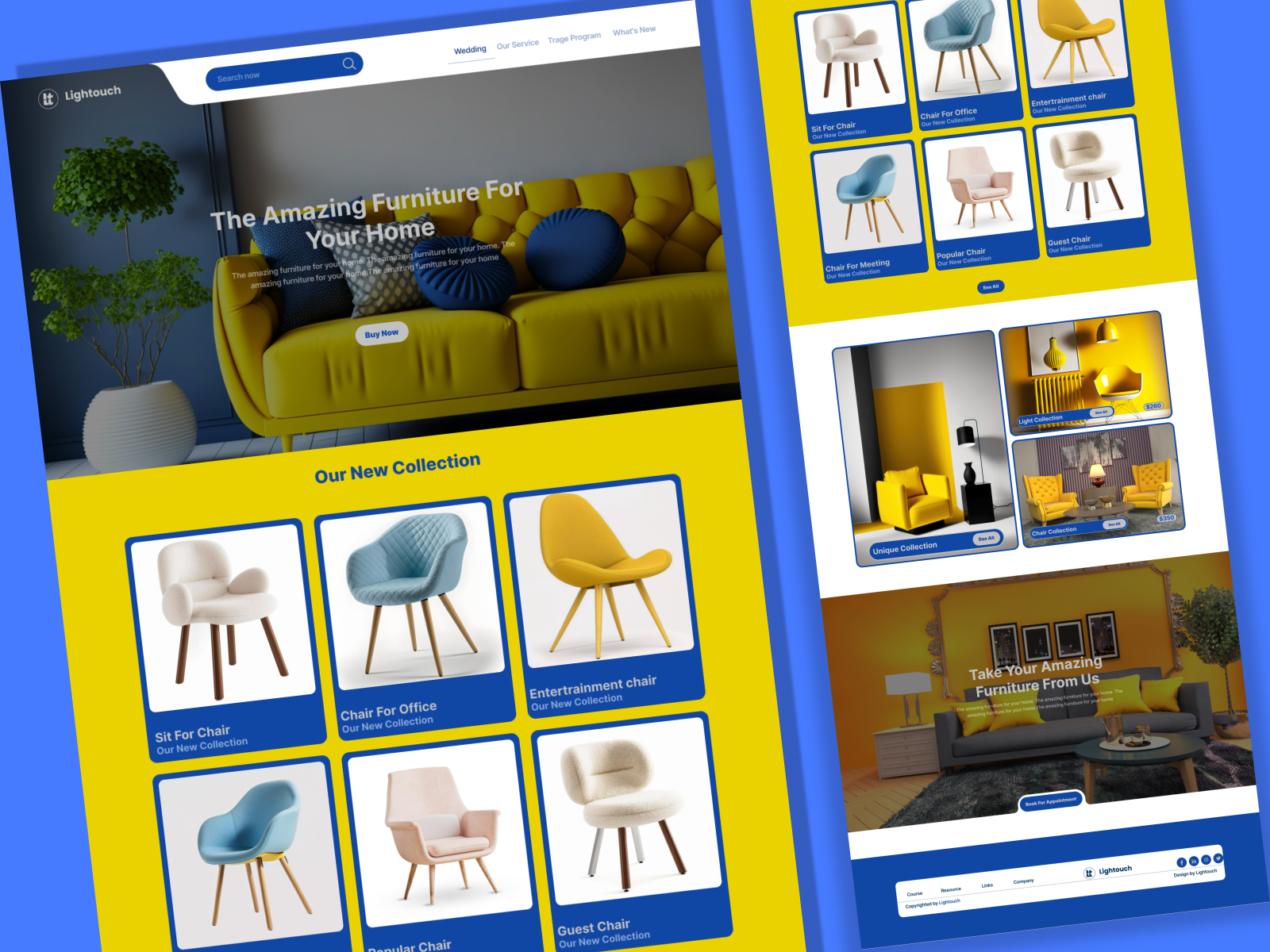 Professional Unique and Modern UI/UX Web Design by Lightouch Work on ...