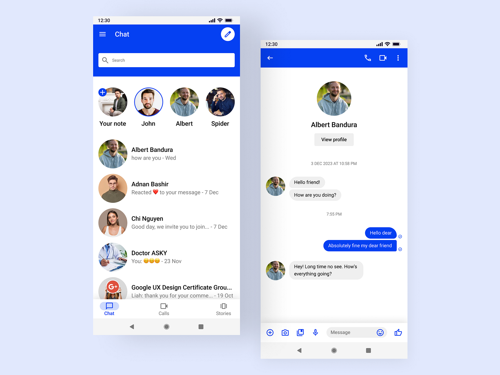 Chat Mobile App By Muhammad Yasir On Dribbble