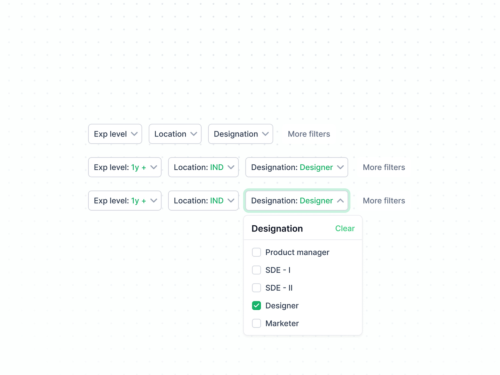 Dropdown Filters By Divyansh Pandey On Dribbble 