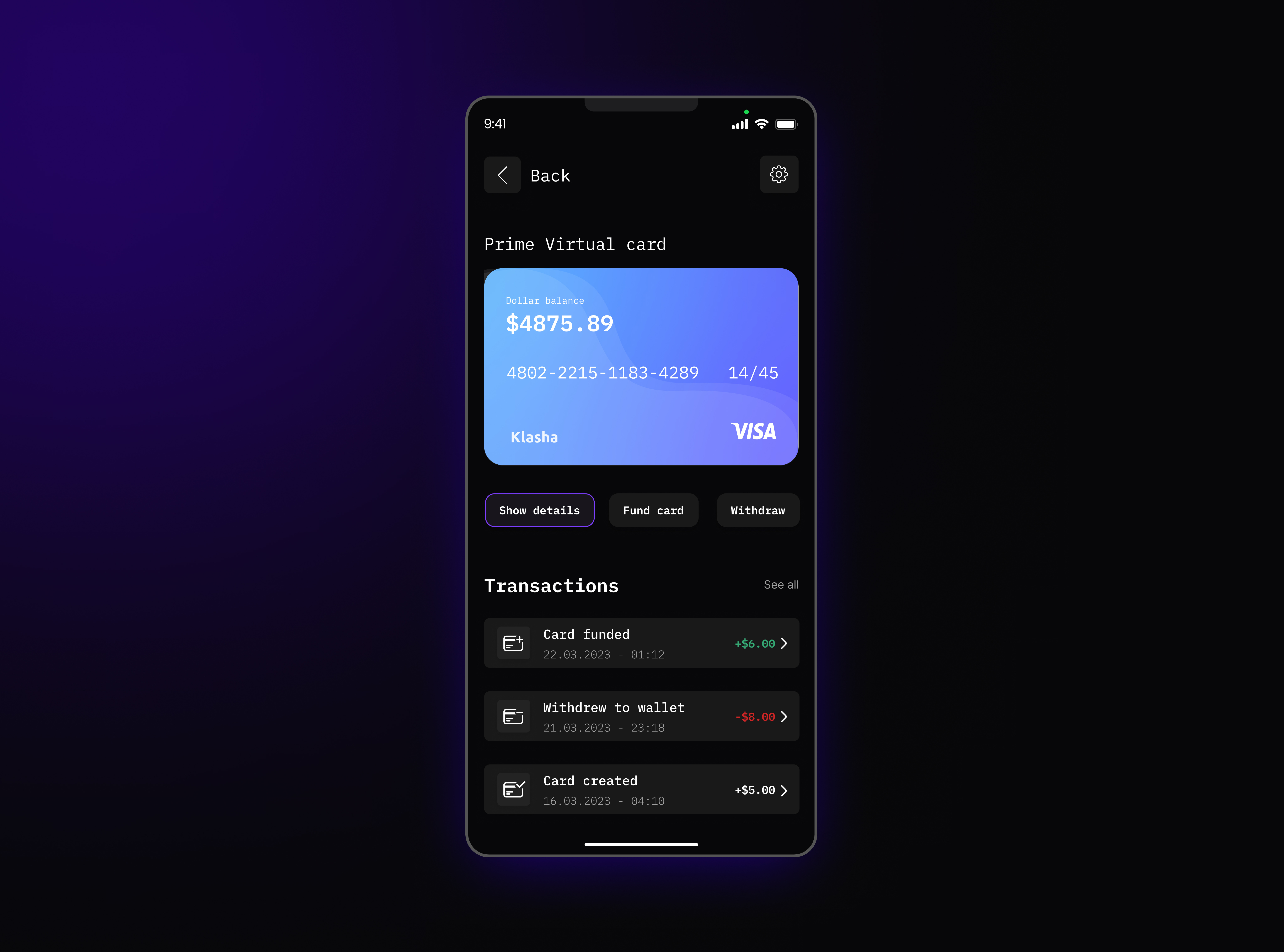 Virtual cards design for a finance mobile. by Ashraful Islam on Dribbble