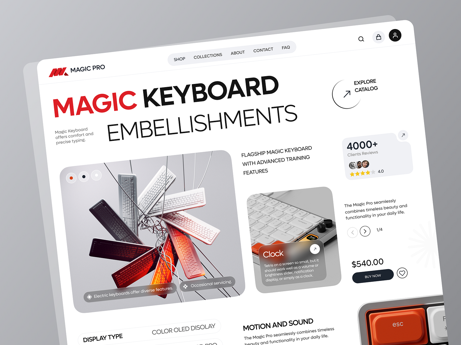 Flagship Advance Features Magic Keyboard Website UI Design by Orbix ...