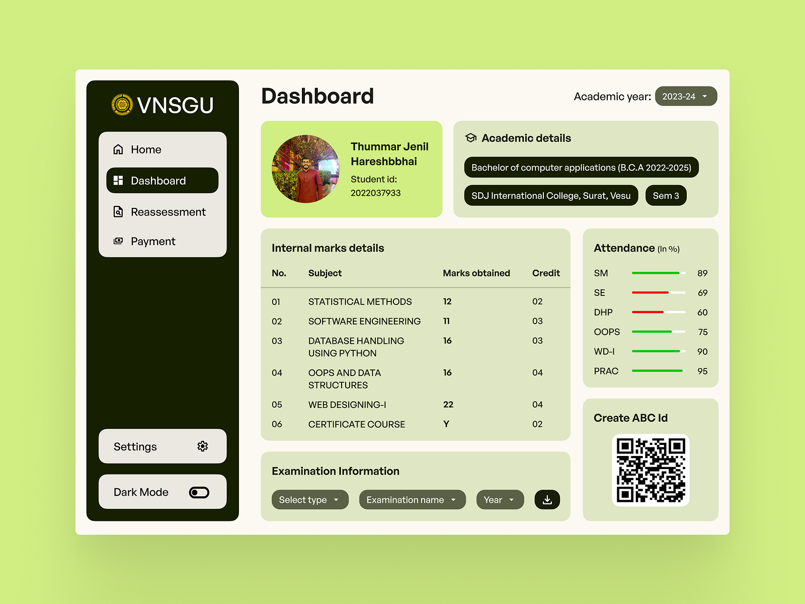 University dashboard - material design 3 by jenil thumar on Dribbble