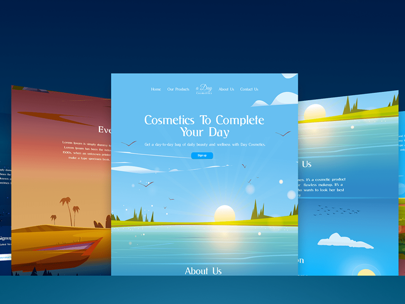 Nature Beauty Website by Nur Hossan UI/UX on Dribbble