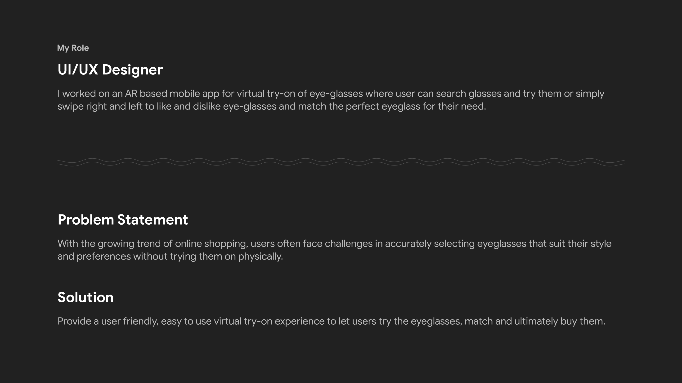 AR based lens matching and shopping app by Kiran Tiwari on Dribbble