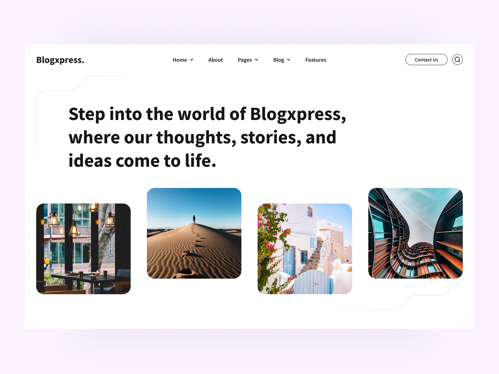 Blog Web Landing Page by Codzgarage Infotech Pvt Ltd on Dribbble