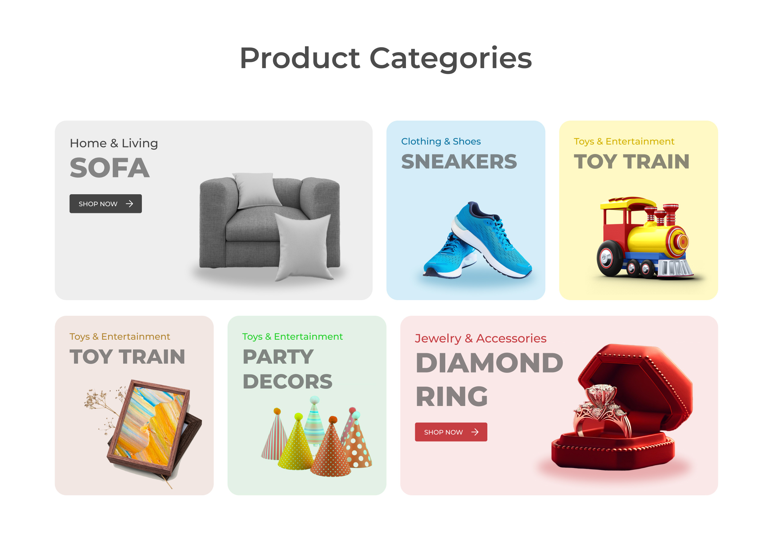 E-Commerce Product Category Section UI by Shadurshan (Ajai) on Dribbble