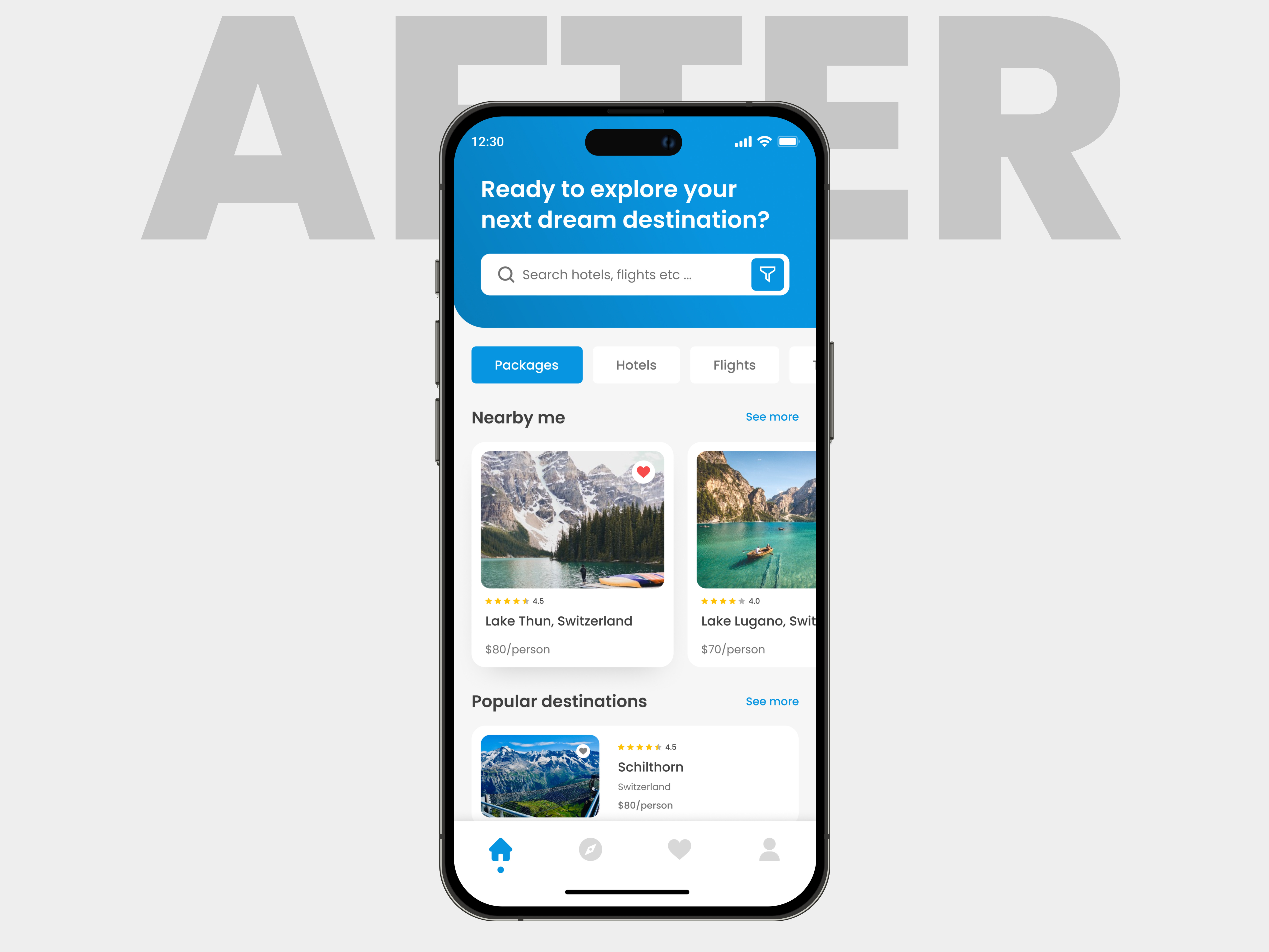 Redesigning tour booking app UI design by Brandbee AE on Dribbble