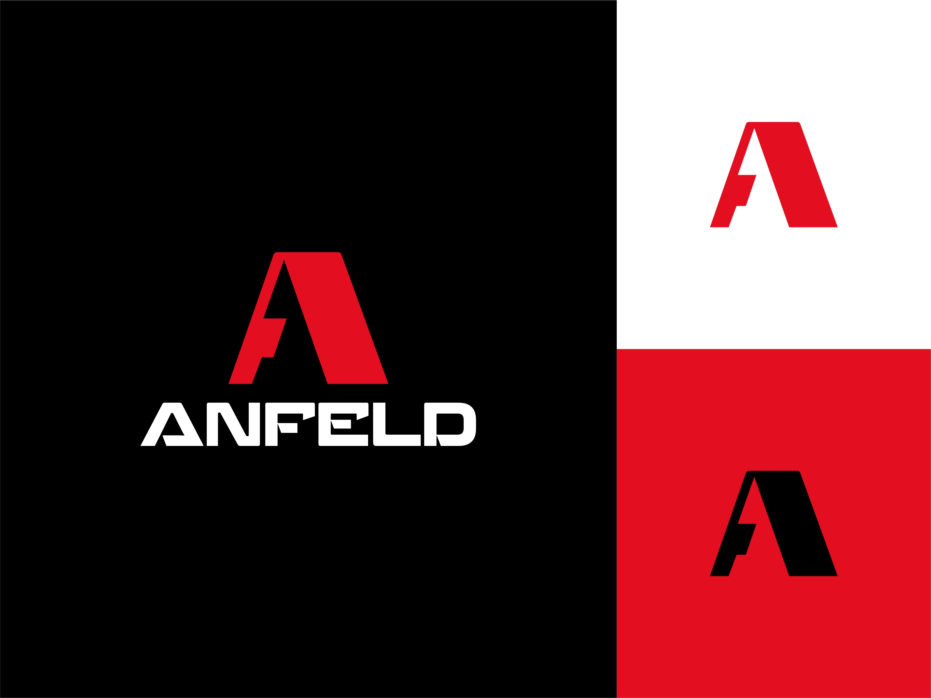 Minimalist Logo Design - Anfeld General Construction by Mas Fan on Dribbble