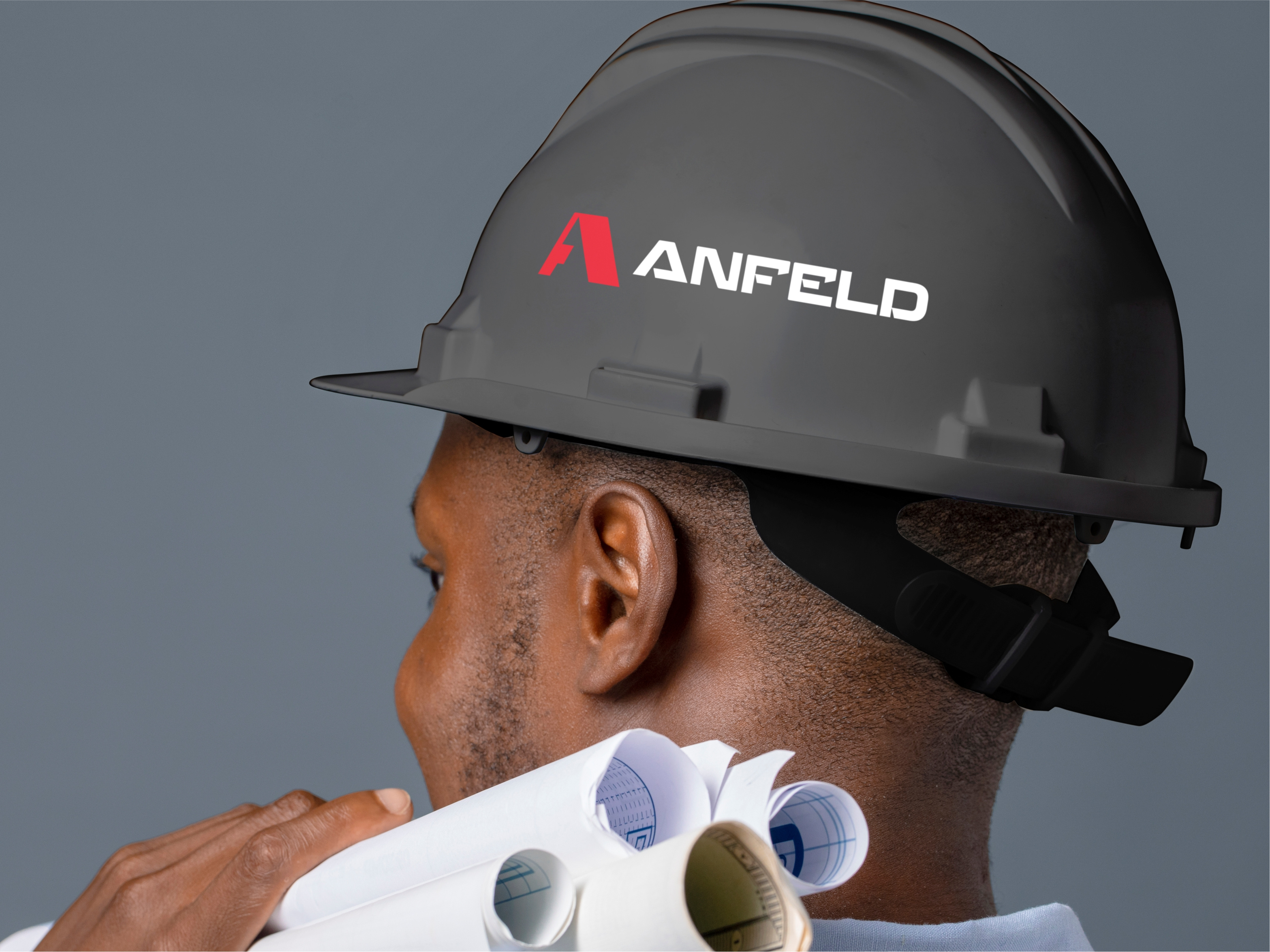 Minimalist Logo Design - Anfeld General Construction by Mas Fan on Dribbble