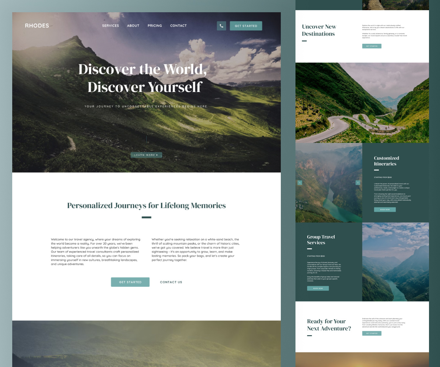 Sophisticated website Figma template by redesignee on Dribbble