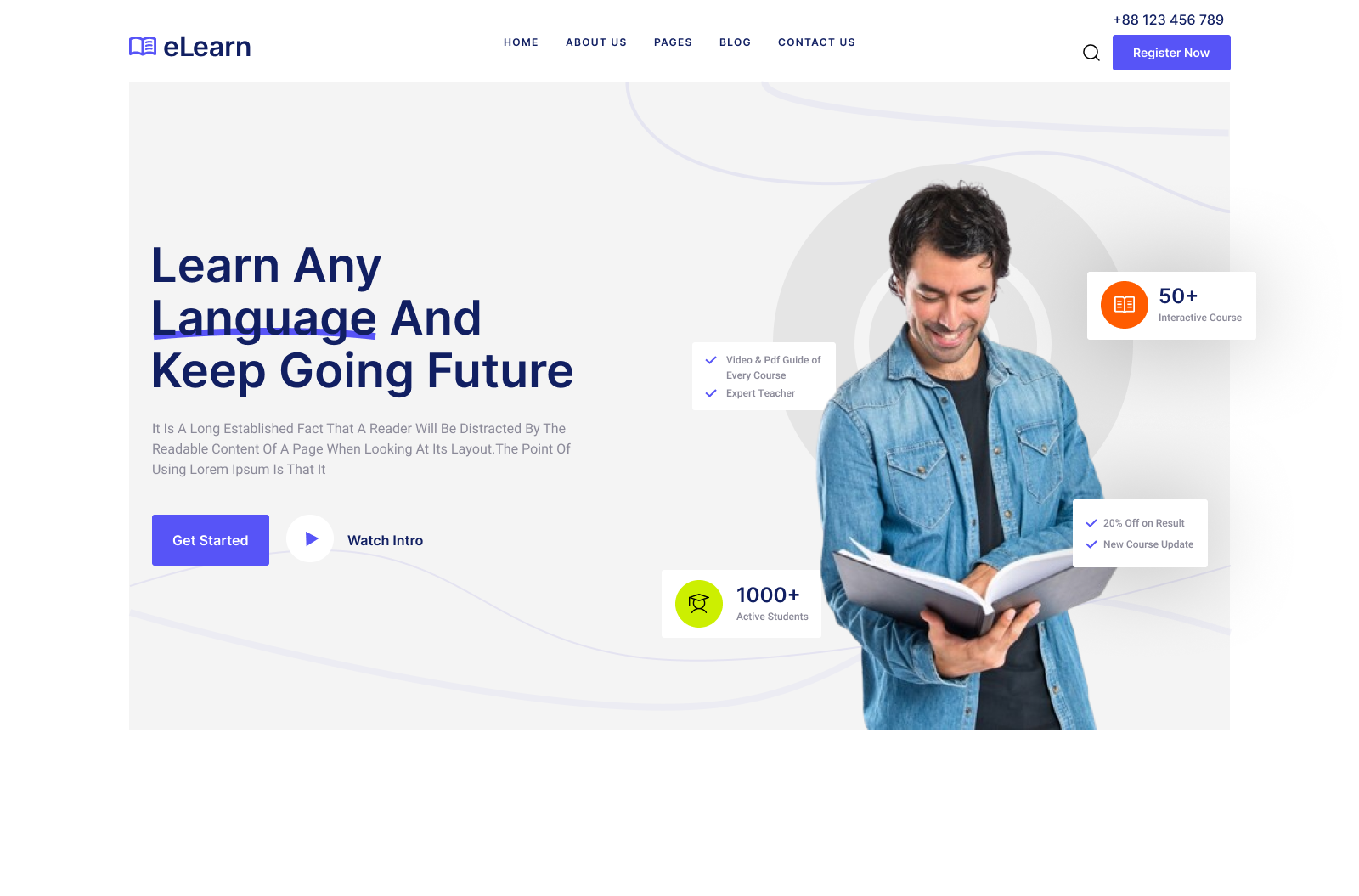 Education Hero Section by UZZAL on Dribbble