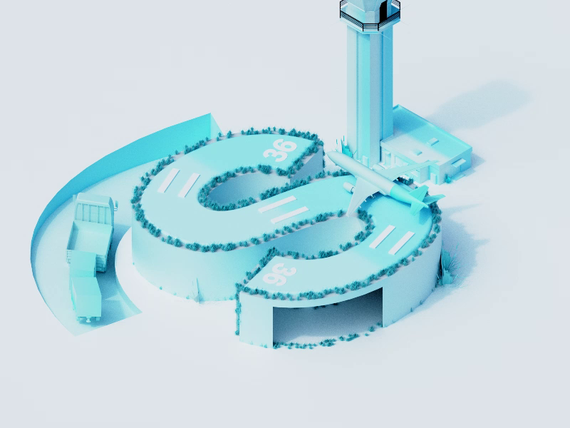 Plane loop by Clément Meunier for Swile on Dribbble