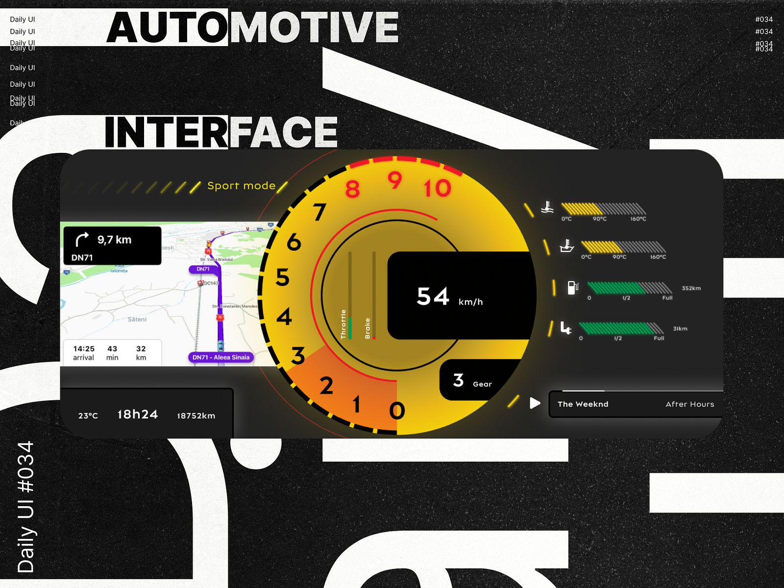 Daily UI 034 - Automotive Interface by Thomas Durant on Dribbble