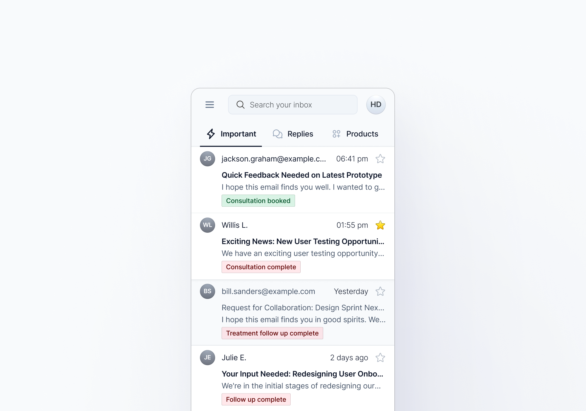 Responsive Email Inbox UI Design by Henry Dan on Dribbble