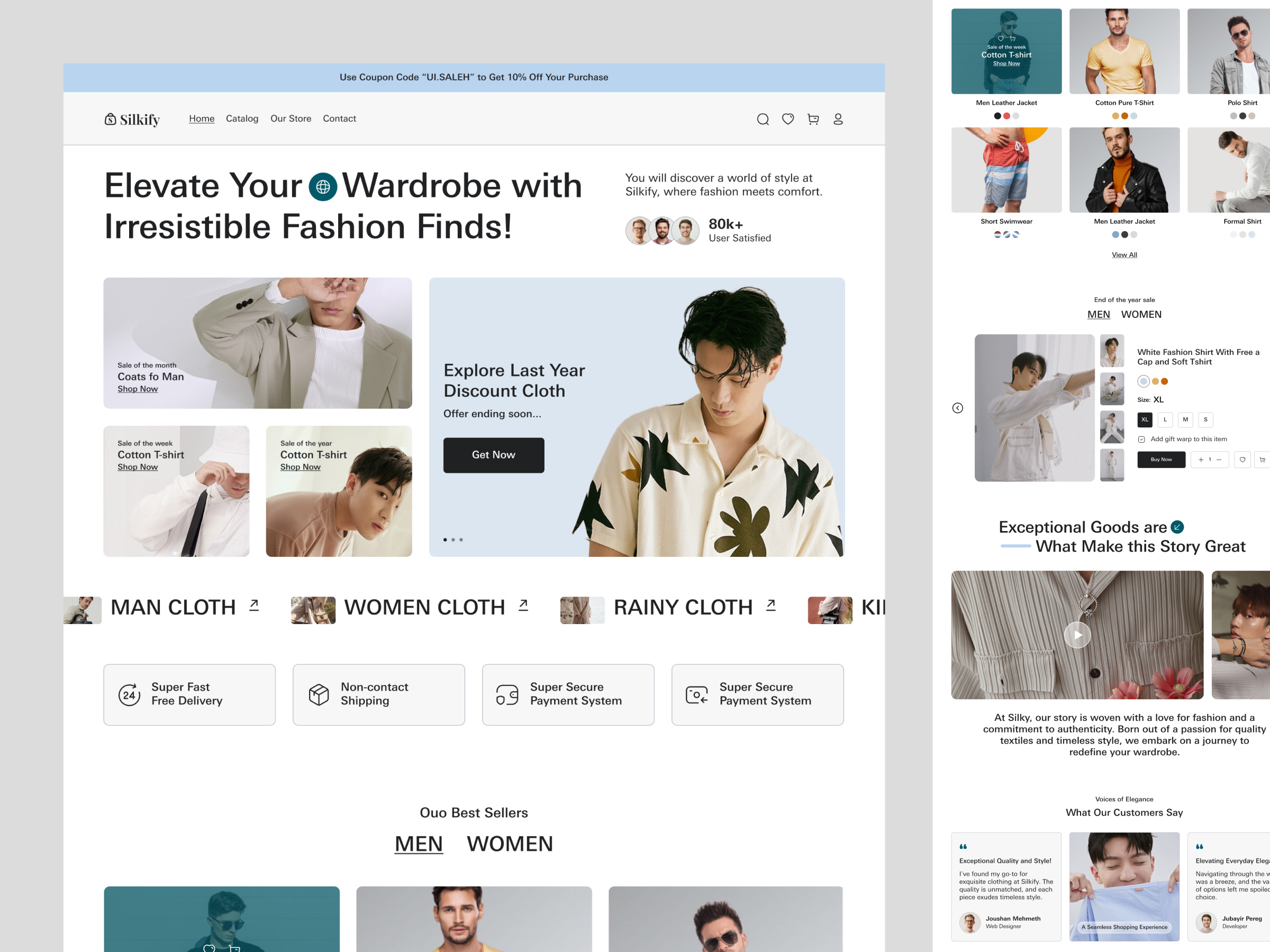 Cloth Store Website Design by Wily Agency on Dribbble