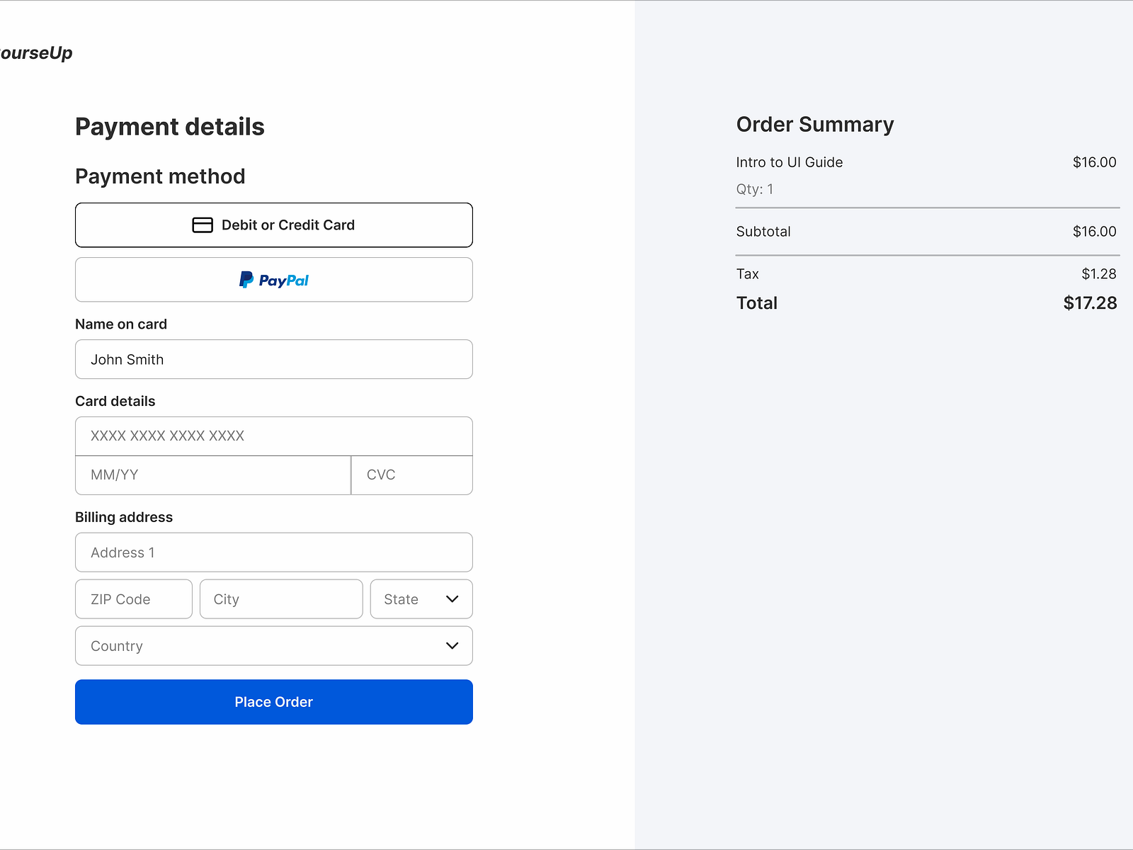 Course Guide Payment Page by Kimberly Fong on Dribbble