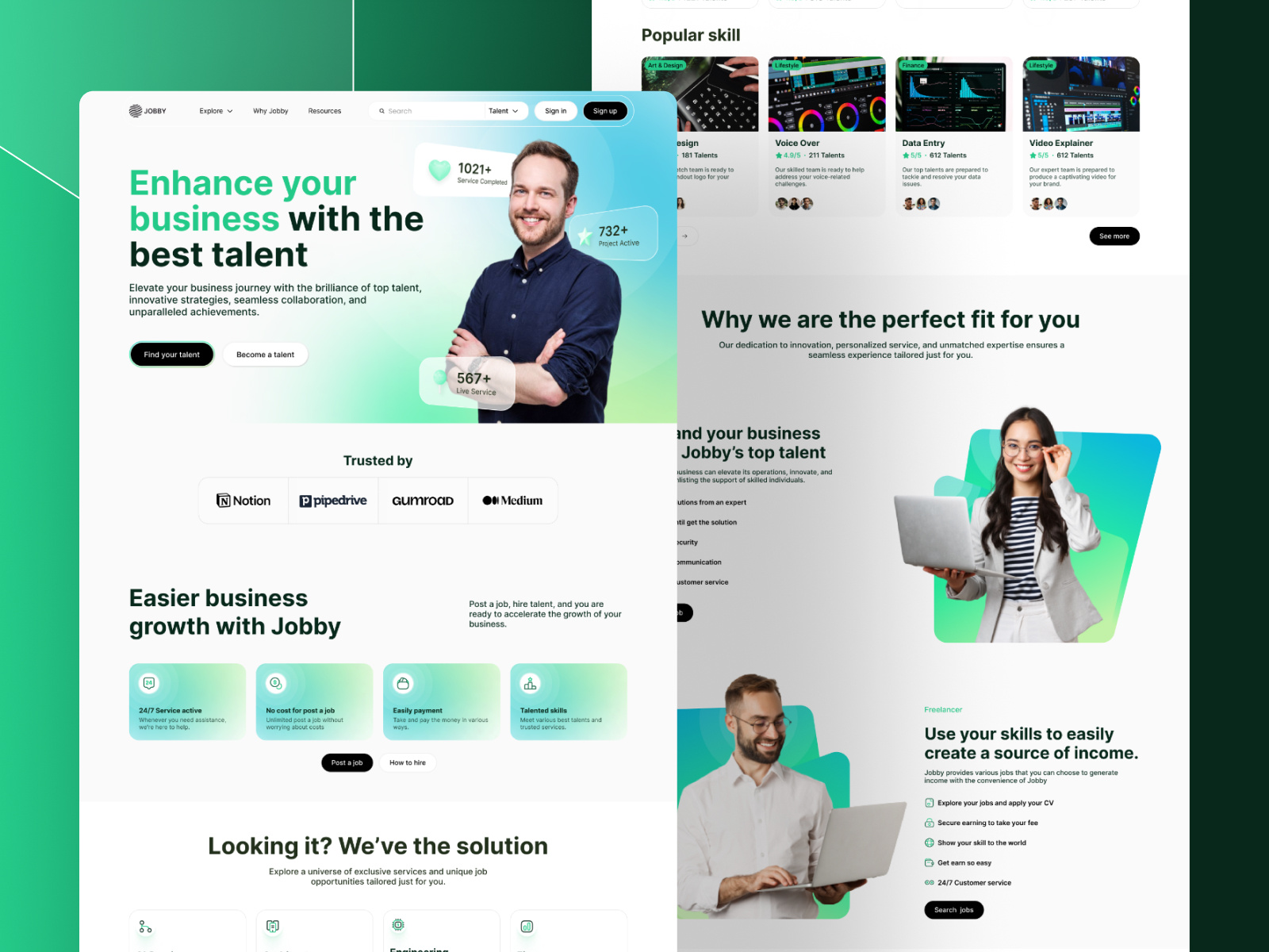Jobby Portal Job | Design 1 by Ari Catur on Dribbble