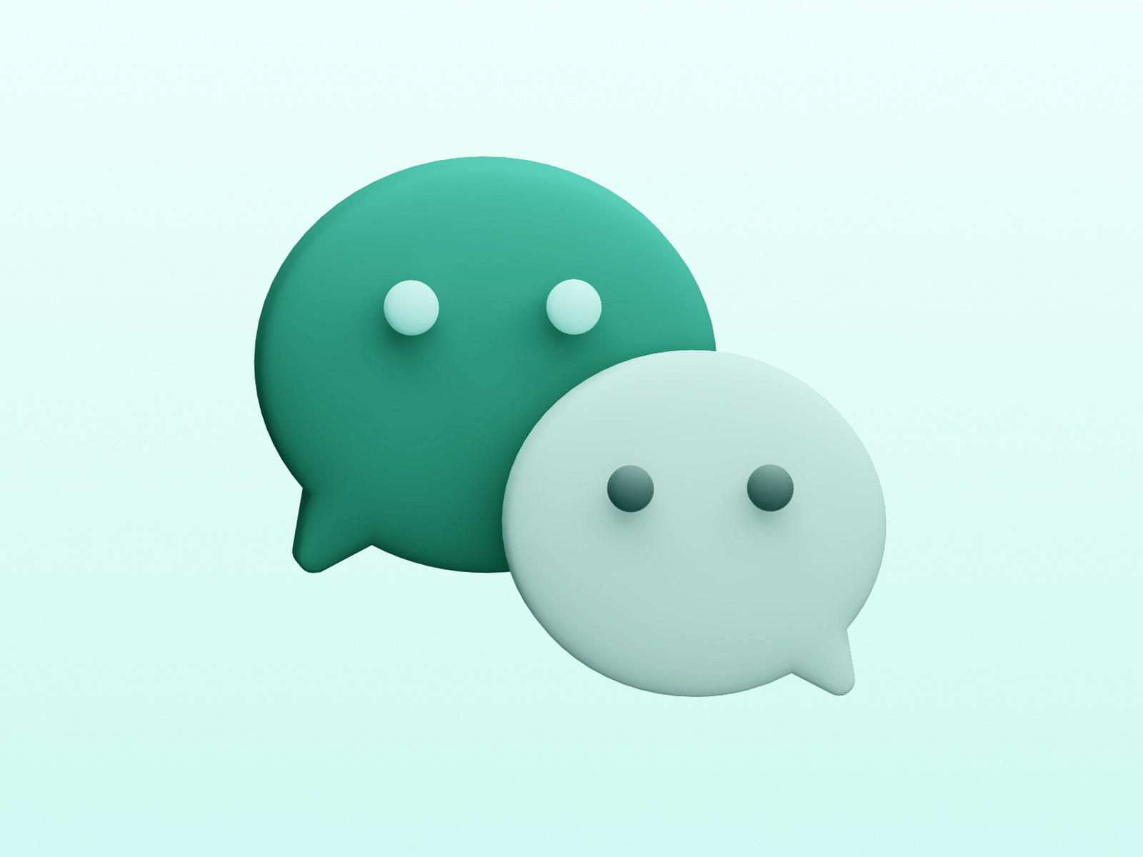 Wechat 3D by David灬 on Dribbble