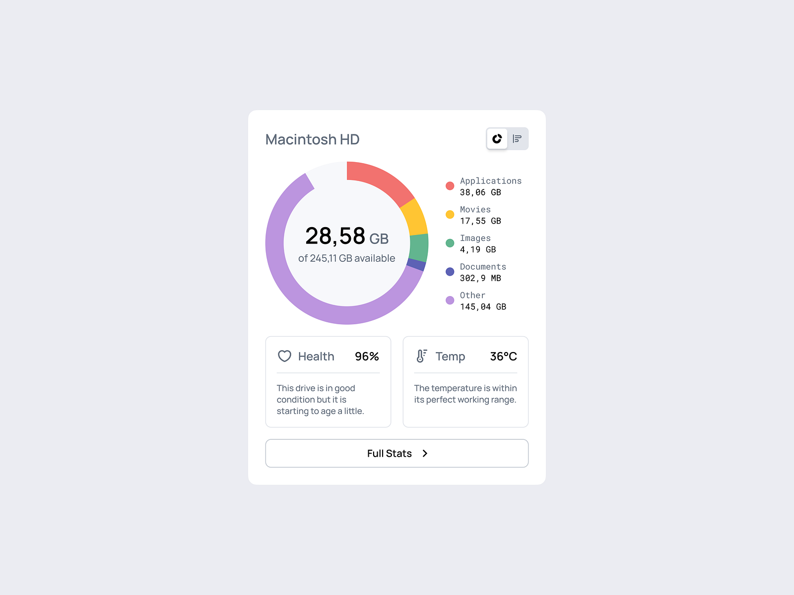 Storage Analyzer By Dima Groshev 123done On Dribbble
