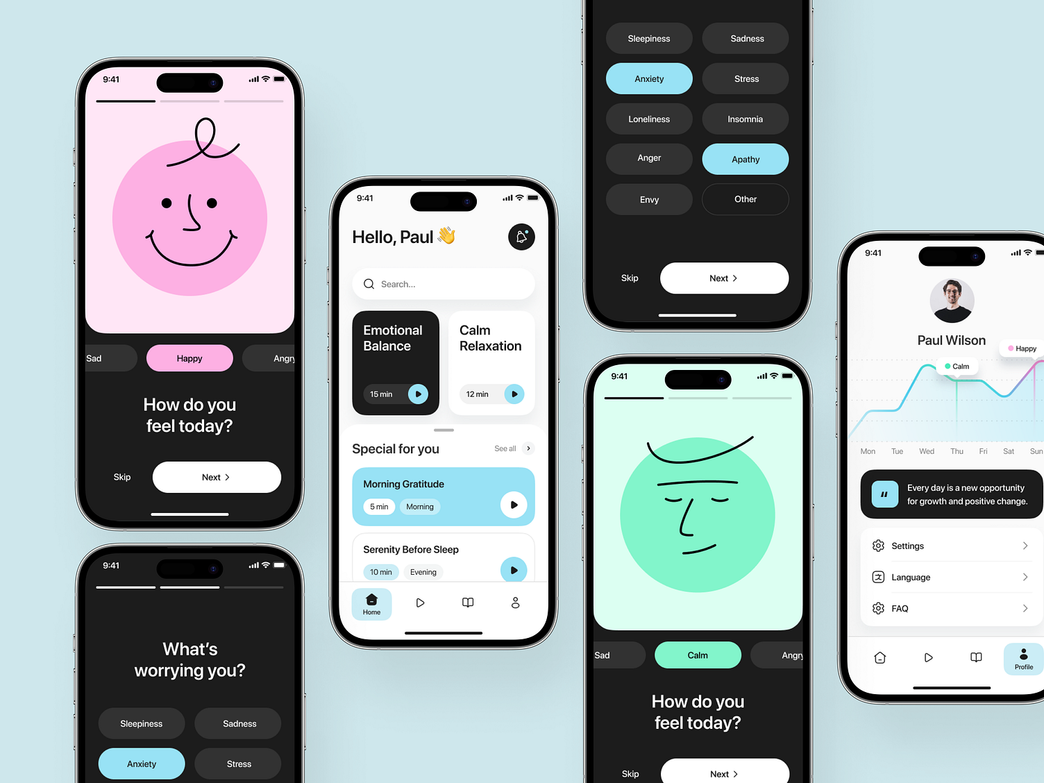 Self Care Mobile App Design Concept By Ronas It Ui Ux Team On Dribbble
