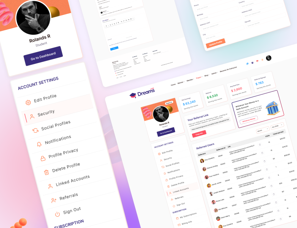 Dreams LMS - E-learning & LMS Online Education Course WordPress by Dreams Technologies on Dribbble