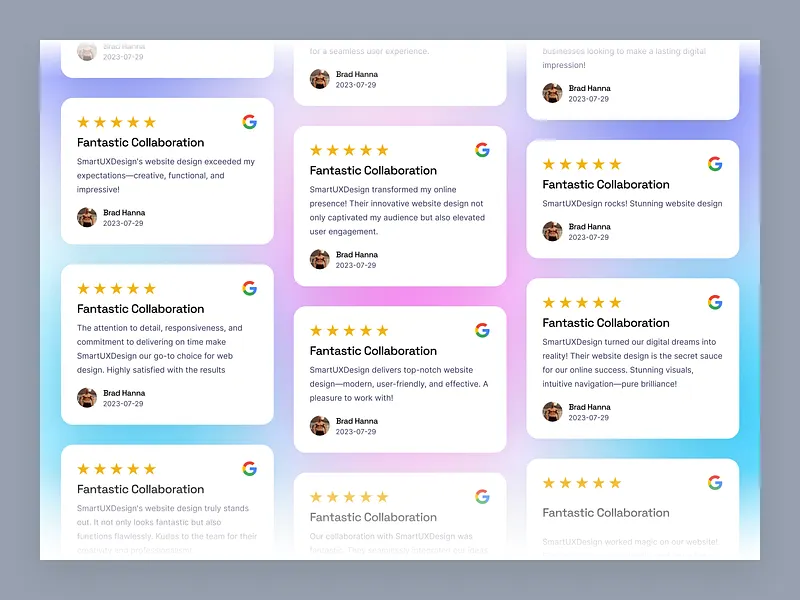 Browse thousands of Review Section images for design inspiration | Dribbble