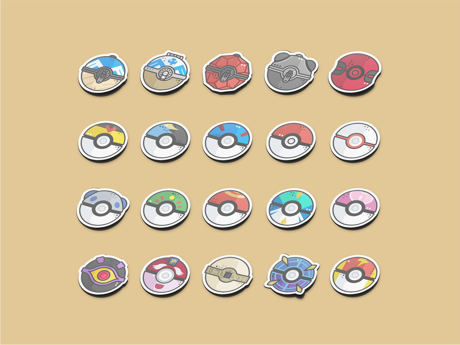 Pokeball by Aleksandar Savić / Almigor Studio on Dribbble