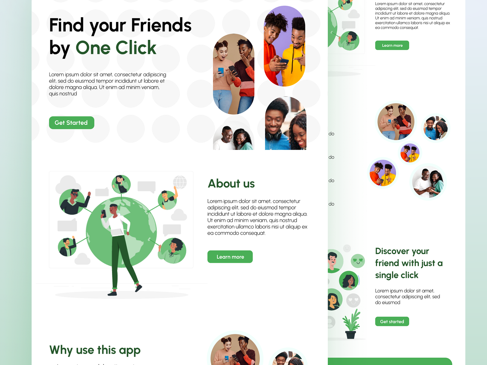 NETWORKING WEBSITE LANDING PAGE - UI Design by voltage on Dribbble