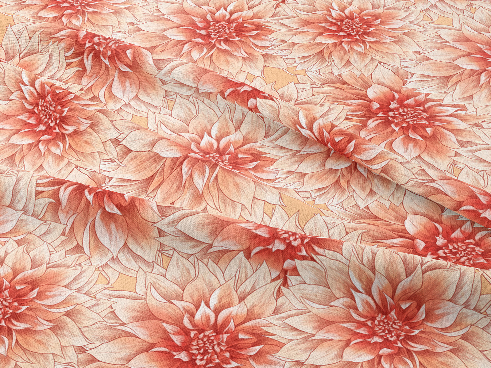 Pantone Color of the year 2024 Peach Fuzz Patterns set by Tanya Vollar ...